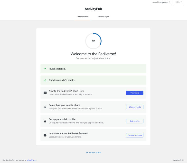 5.9.0 – Easier Onboarding for Your Fediverse Experience – ActivityPub for WordPress